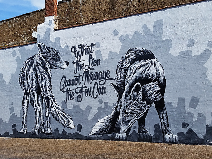 Even the street art knows this place is special. What the lion cannot manage, indeed&mdash;finding a better meal in Stevens Point.