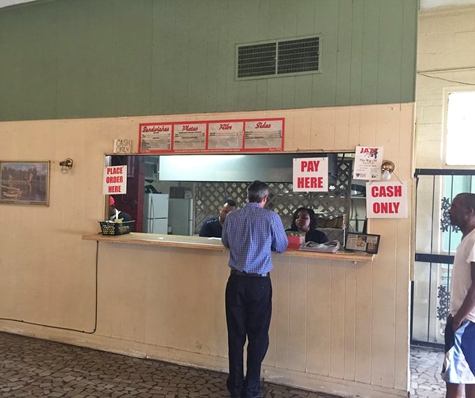 The ordering counter&mdash;where dreams begin, decisions are made, and the anticipation of barbecue perfection starts to build.