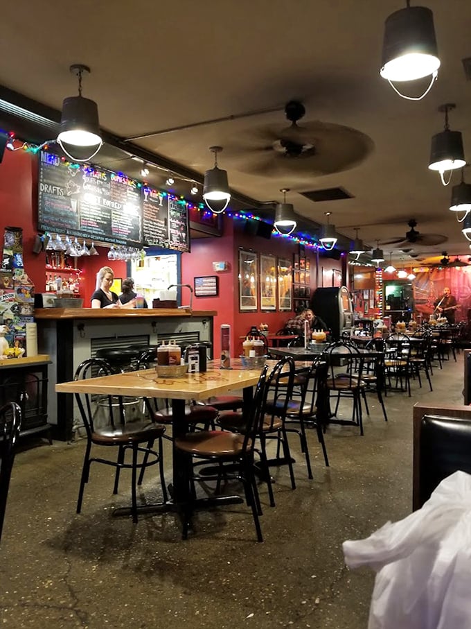 The dining room's warm glow invites you to settle in &ndash; this isn't fast food, it's slow food worth savoring in good company.