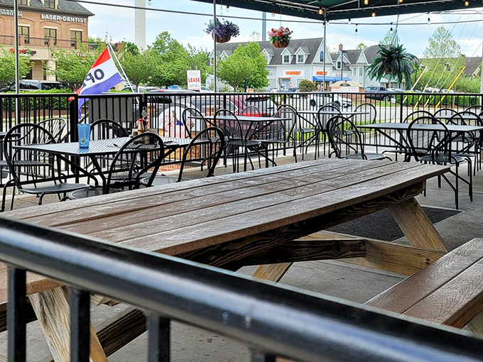 The outdoor patio – where fresh air somehow makes barbecue taste even better. Nature and nurture in perfect harmony.