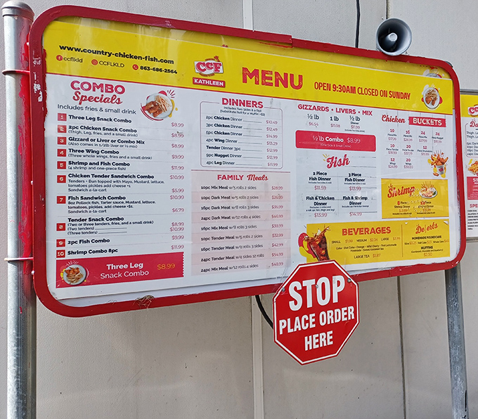 This isn't just a menu board—it's a billboard for bliss. Stop here or regret it for the rest of your natural life.