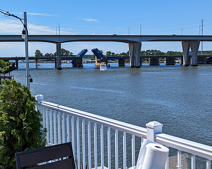 The Kent Narrows drawbridge in action&mdash;nature's way of saying, "Slow down, you're on Eastern Shore time now."