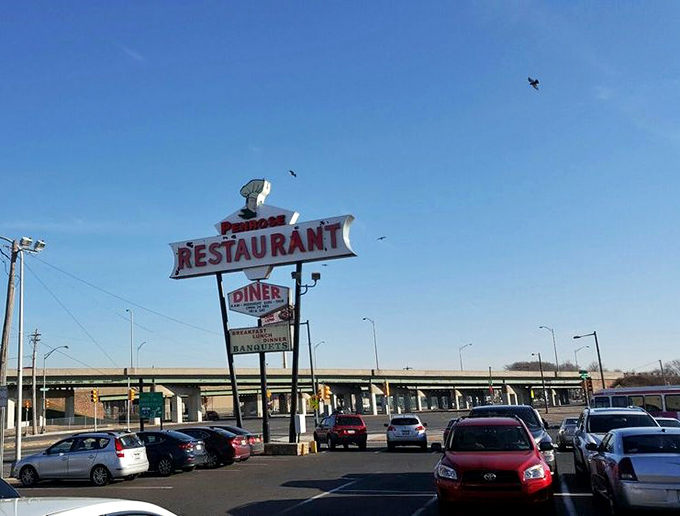 The pilgrimage parking lot. Where Philadelphians from all walks of life converge with a shared mission: exceptional diner food without pretension.