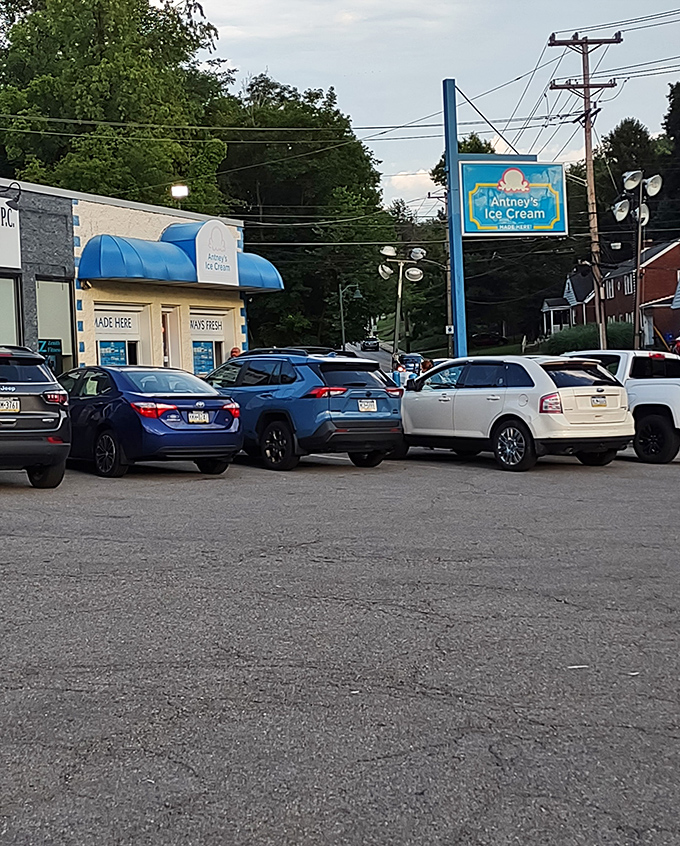 A packed parking lot tells the real story&mdash;when the product is this good, people will find you no matter where you are.