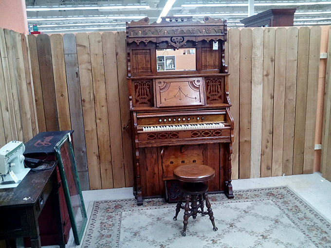 This isn't just a vintage pump organ&mdash;it's an invitation to channel your inner phantom of the opera while your spouse pretends not to know you.