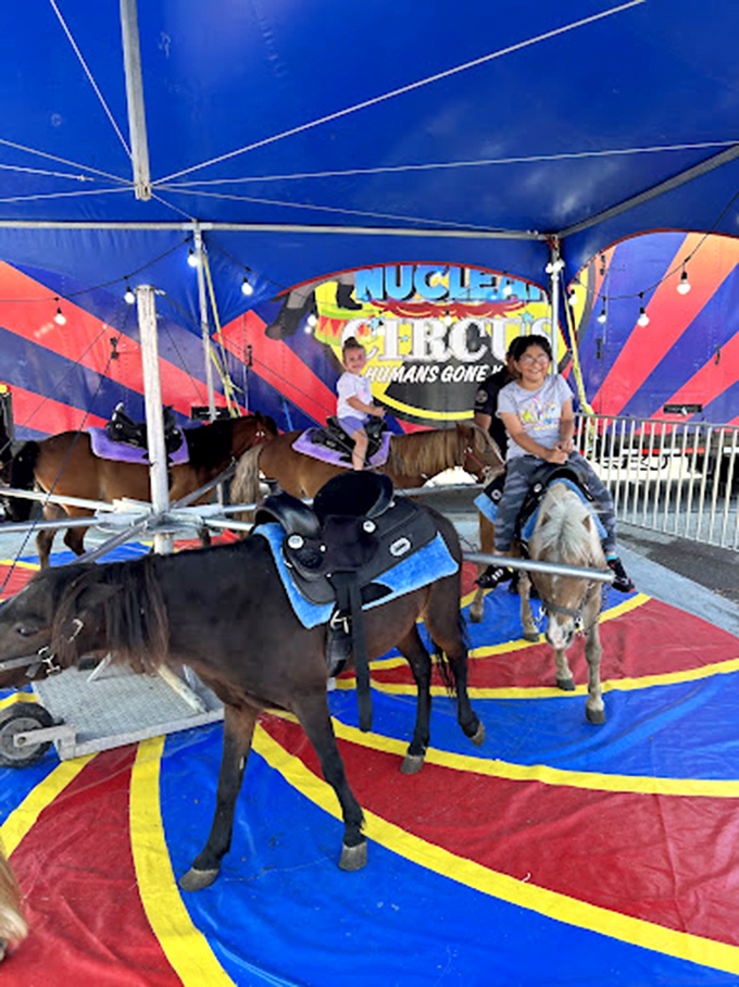 Pony rides bring unexpected joy to young shoppers, proving that Tanger understands retail therapy should start early and include actual therapy animals.