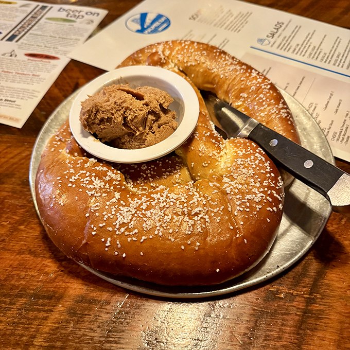 This isn't just a pretzel&mdash;it's carb architecture with a side of attitude and a center of pure joy.