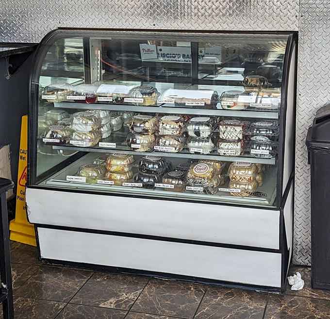 The display case&mdash;a treasure chest of ready-to-go delights for those wise enough to grab extras for later.