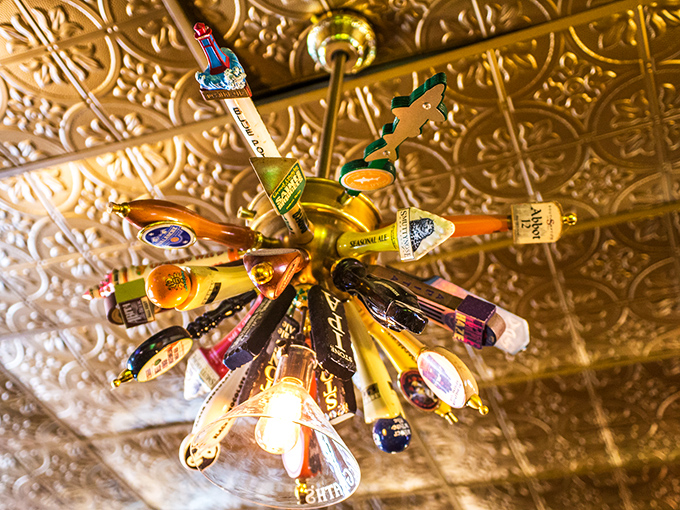 Recycled beer tap handles transformed into an ingenious chandelier&mdash;proof that Irish ingenuity extends well beyond their legendary literature and libations.