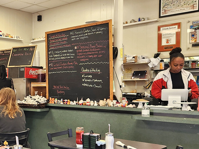 Where breakfast dreams come true. The counter where you pay your bill and mentally plan your next visit before leaving.