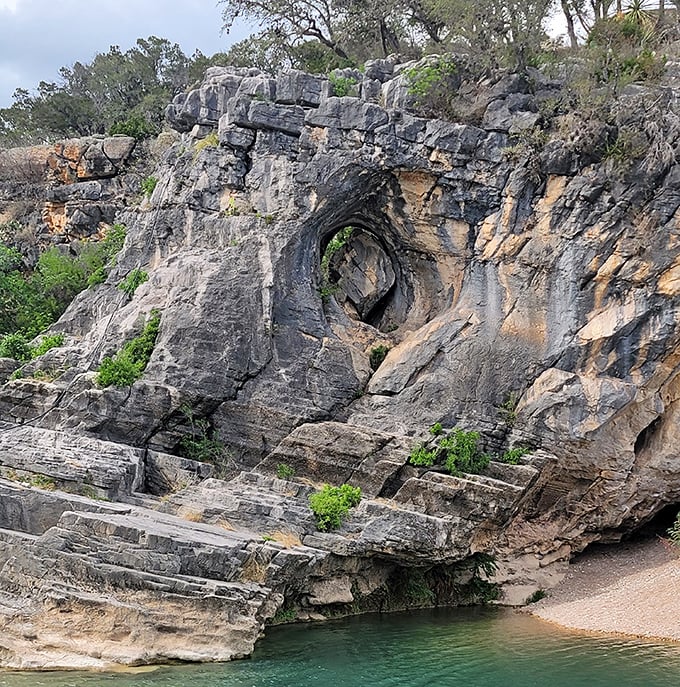 Nature's sculpture garden featuring "Portal to Another Dimension." No admission fee, just a willingness to be amazed.