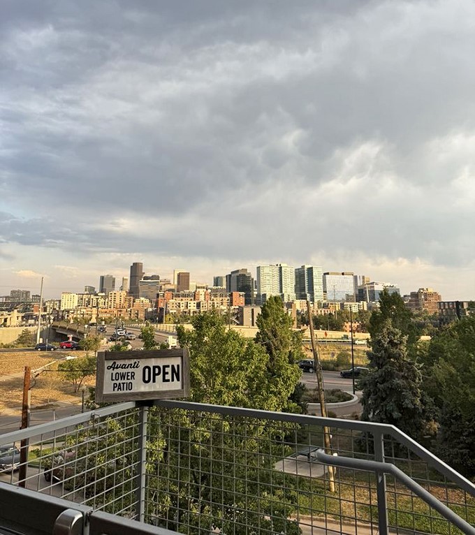 Not just a view&mdash;a panoramic love letter to Denver that makes you pause mid-bite to appreciate urban beauty from Avanti's perfect perch.