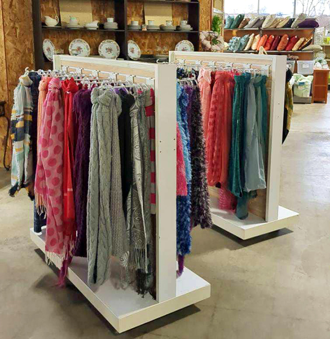 The scarf section offers a rainbow of options for adding instant personality to any outfit&mdash;affordable fashion therapy at its finest.