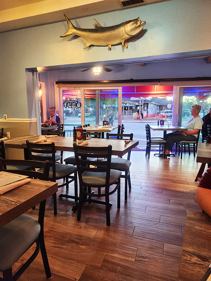 Casual seating that says "relax, you're among friends who understand the importance of butter."