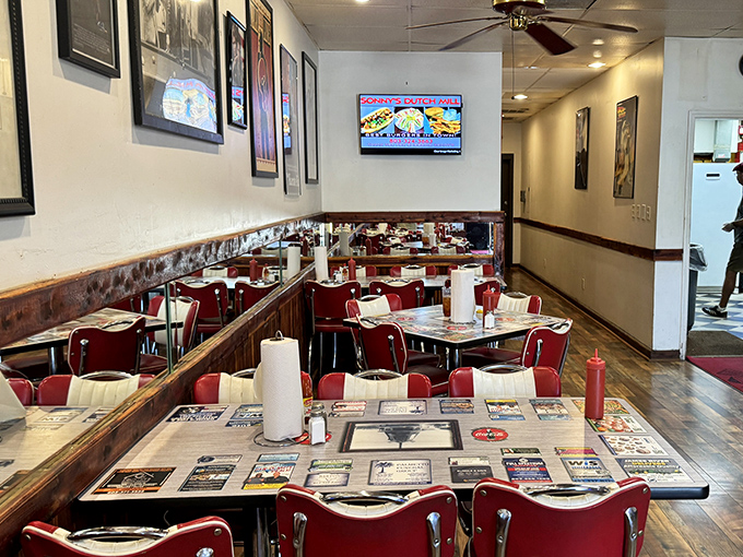 Every table tells a story, and the paper placemats provide illustrations. This is where Rock Hill residents come to feel at home.