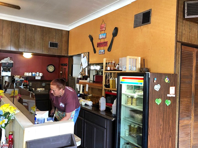 The heart of any family restaurant is found in these details&mdash;fresh flowers, well-worn counters, and the promise of something delicious.