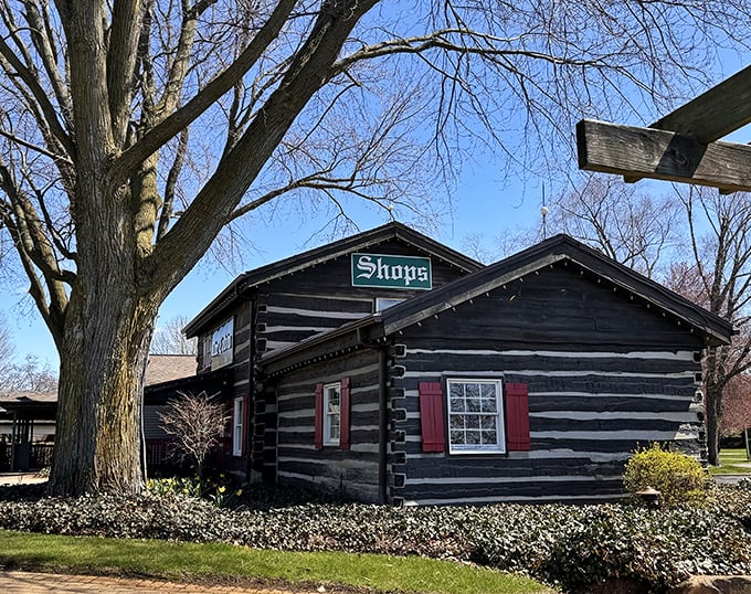 The Village Shops offer authentic Amish craftsmanship in a log cabin setting&mdash;proof that shopping can actually have character.