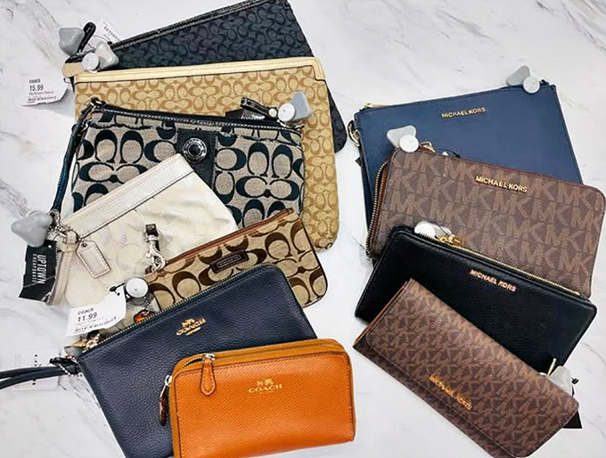 Designer wallets lined up like contestants on a fashion reality show. Coach and Michael Kors competing for your attention—and modest investment.