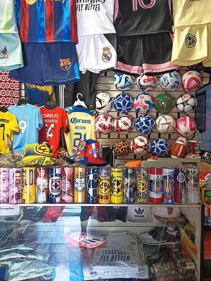 Soccer heaven for fans of all ages. From Barcelona to Real Madrid, declare your allegiance and take a piece of the beautiful game home.