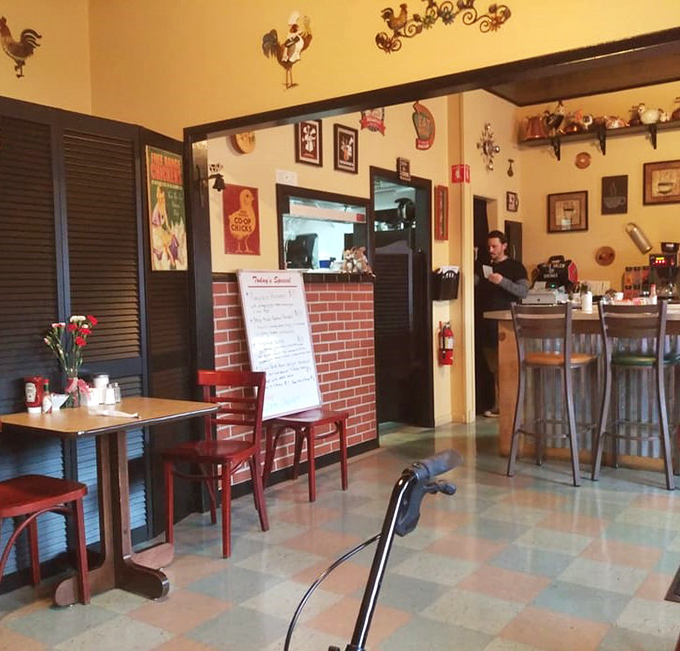 Behind every great breakfast is a kitchen filled with rooster collectibles that would make any collector crow with envy.