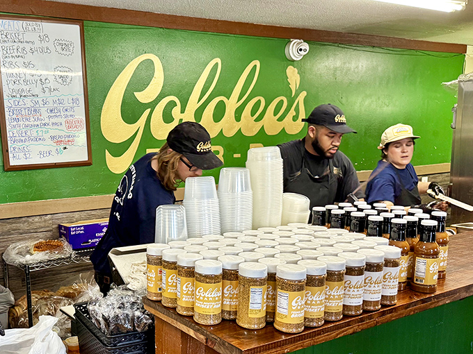 The friendly staff knows their craft &ndash; these are the guardians of barbecue excellence.