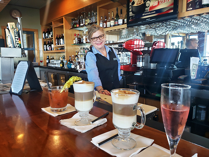 Drinks lined up like liquid jewels at the bar&mdash;from frothy coffee concoctions to blush-colored bubbles that celebrate Tuesday as much as Saturday.