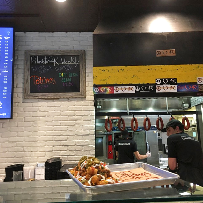 Behind the scenes, the kitchen crew orchestrates the barbecue ballet, where timing is everything and smoke is the principal dancer.