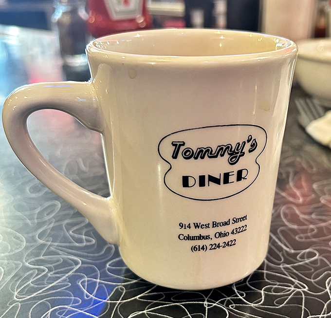 The coffee mug says it all&mdash;simple, sturdy, and ready to keep you caffeinated through stories that start with "Remember when..."
