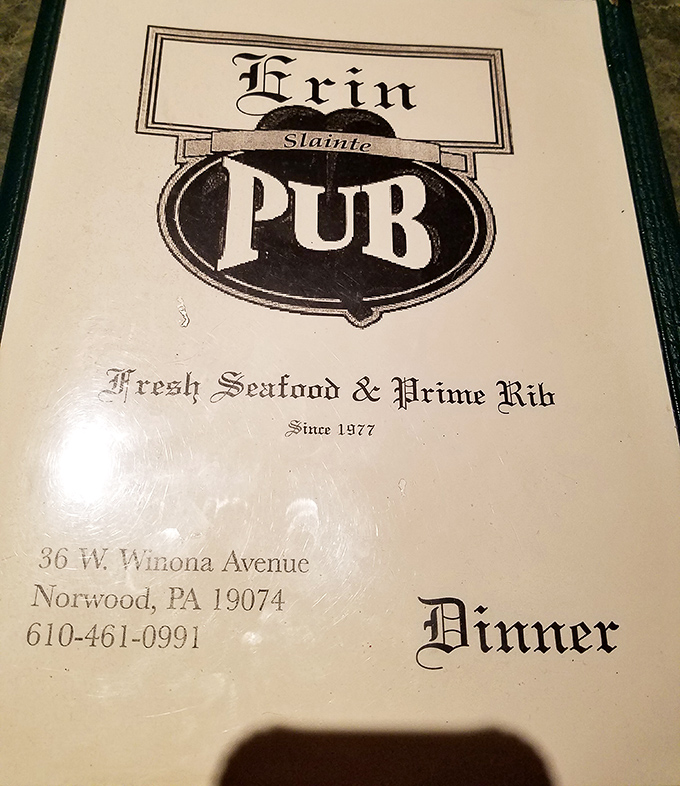 The menu cover proudly announces its specialties. Like a good book, what's inside these pages will transport you to a world of culinary delight.