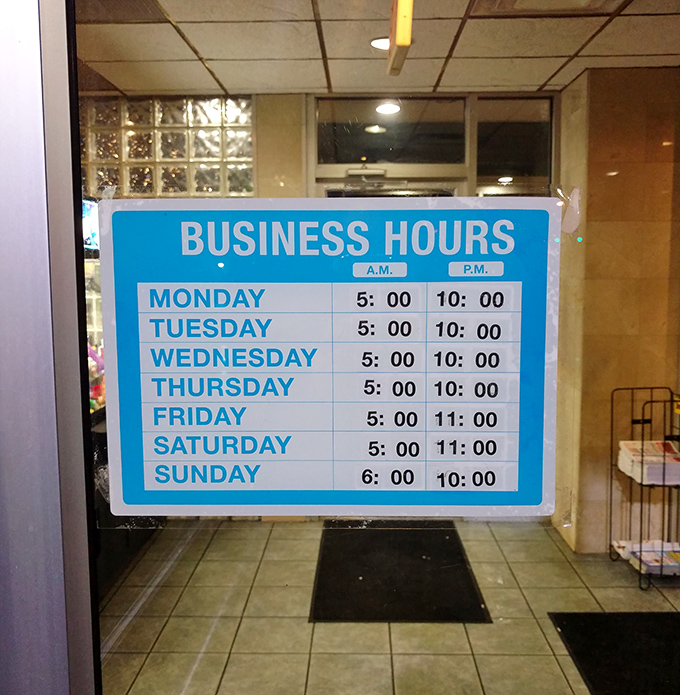 Hours that prove dedication to feeding hungry Pennsylvanians at almost any time. Opening at 5 AM is either madness or heroism, possibly both.