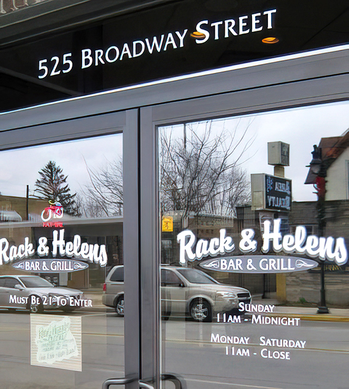The front door tells you everything you need to know &ndash; where to find them and when they're ready to feed you. Broadway Street's beacon of comfort food.