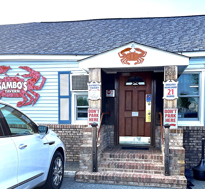 That entrance says it all: no pretension, just a doorway to some of the best seafood experiences Delaware has to offer.