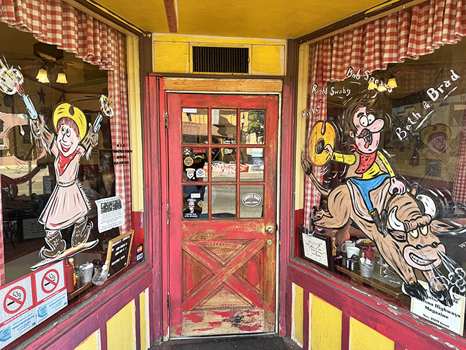 That storefront entrance promises adventure &ndash; like stepping into your favorite Western movie, but with better food.