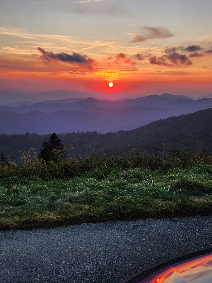 Nature's grand finale as the sun takes its final bow. This sunset doesn't just end the day&mdash;it celebrates it with a technicolor farewell.