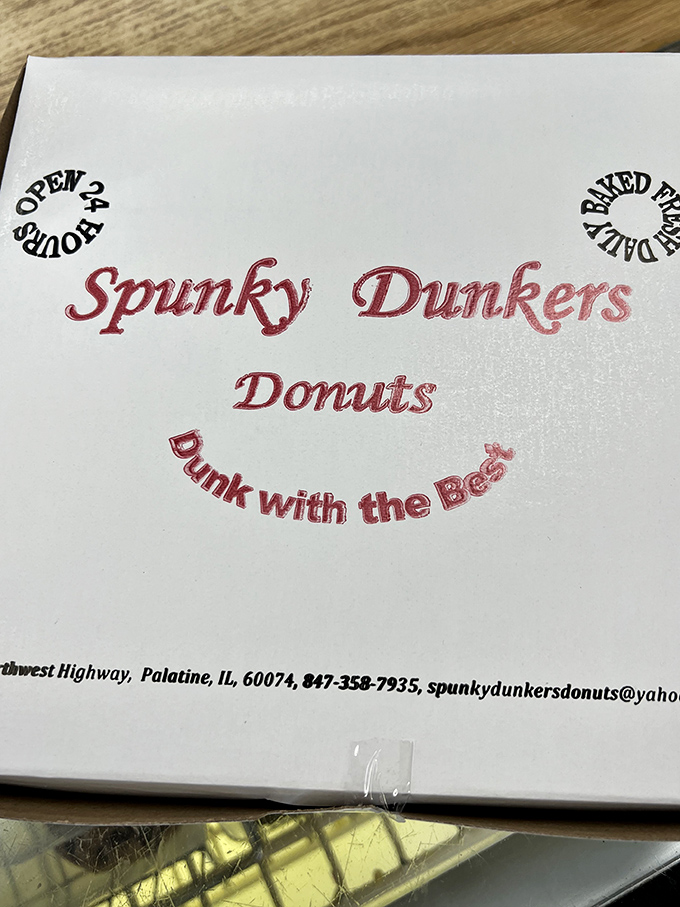 The iconic white box with its simple red lettering promises that you're about to "Dunk with the Best"—a slogan that delivers on its promise.