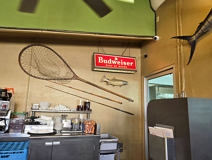 Behind-the-scenes glimpses reveal a kitchen equipped with vintage charm and modern efficiency working in harmony.