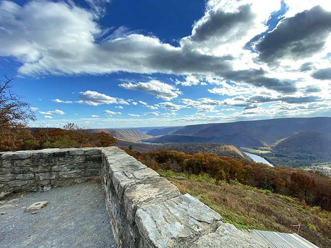 Clouds cast dramatic shadows across the valley, creating a constantly changing light show. Mother Nature's mood lighting deserves its own photography award.