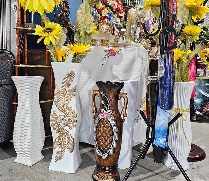 Vases that transform from simple containers to statement pieces. That pineapple design brings tropical charm to any room without the sticky fingers.