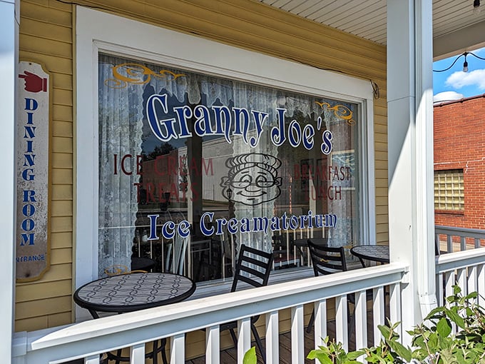 Victorian veranda beckons diners to slow down, sit back, and savor breakfast like civilized human beings.