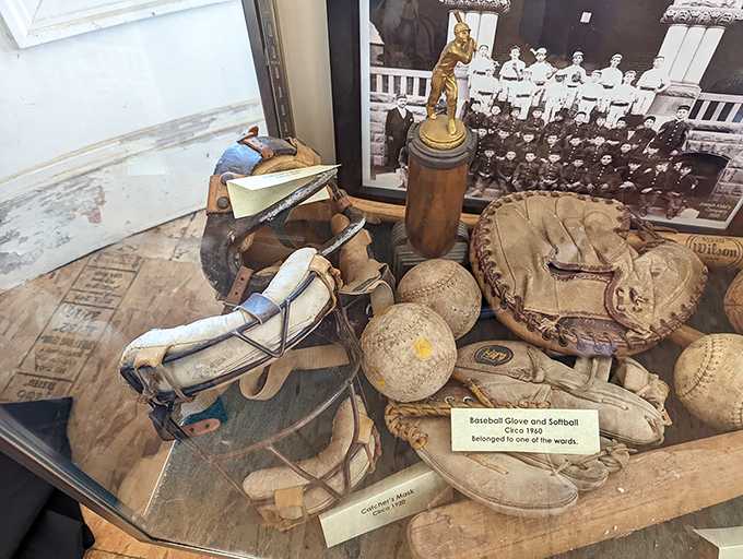 Baseball equipment from another era reminds us that America's pastime helped shape young lives even in reform institutions.