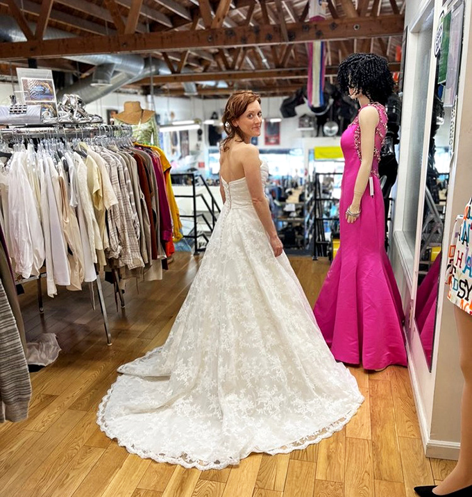 Wedding gowns and evening wear that prove fairy tales do come true &ndash; especially at these prices.