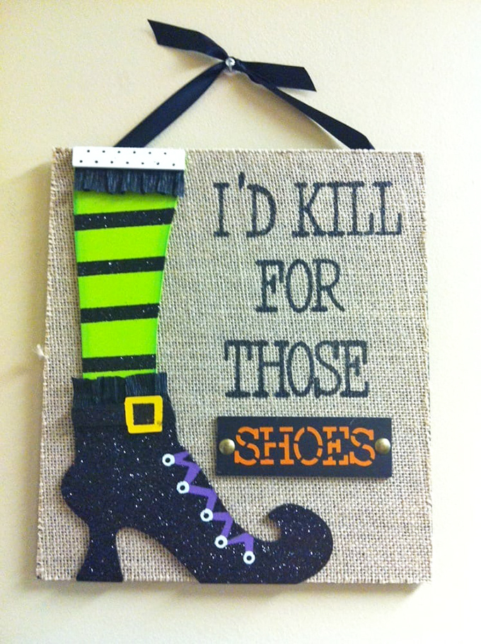 "I'd kill for those shoes" indeed! The wall decor section offers witty signs and art that speak to your inner shopping enthusiast.