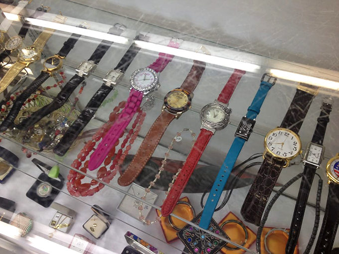 Time literally stands still in the watch display case. From elegant vintage timepieces to quirky conversation starters&mdash;all waiting to adorn your wrist.