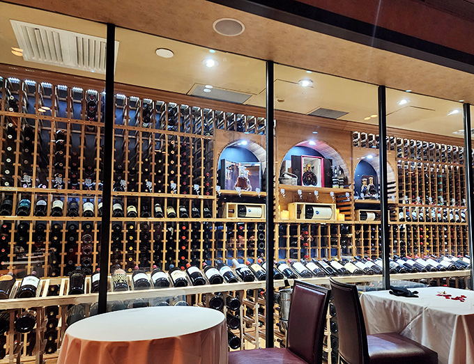 Wine storage that makes your home collection look like a corner liquor store. Temperature-controlled perfection for grape juice that grew up with ambition.