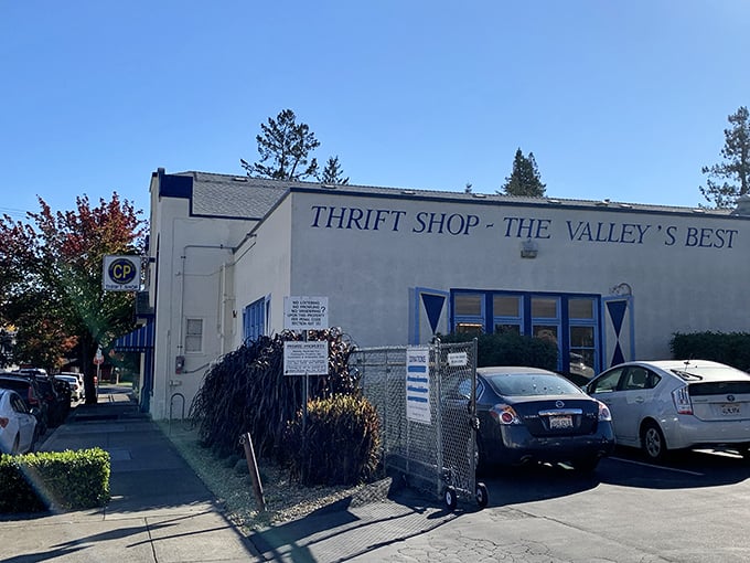CP Thrift Shop's simple storefront in wine country proves great deals exist everywhere, even in California's fanciest regions.