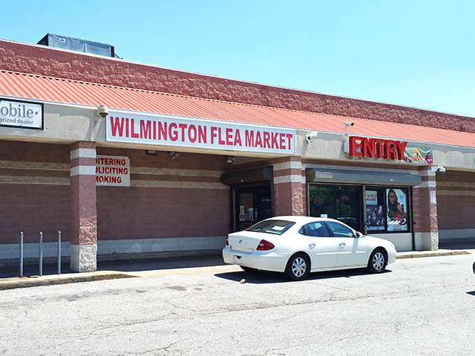 Delaware Flea Market's unassuming exterior hides a world of bargains &ndash; proof that you should never judge a market by its storefront.
