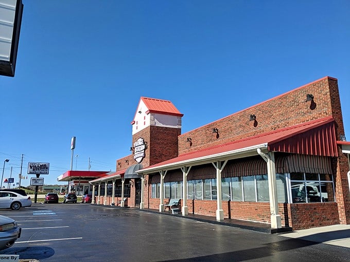 Lumberton's Village Station 1893 Restaurant honors railroad heritage with authentic architectural details and charm.