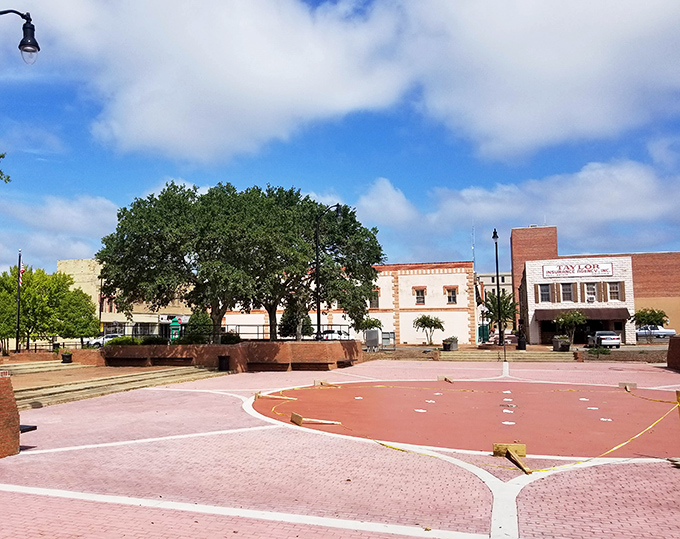 This classic town square in Lumberton proves that some gathering places never lose their magic.