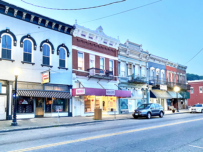 Main Street Pomeroy proves that sometimes the best views come in narrow packages along the river.