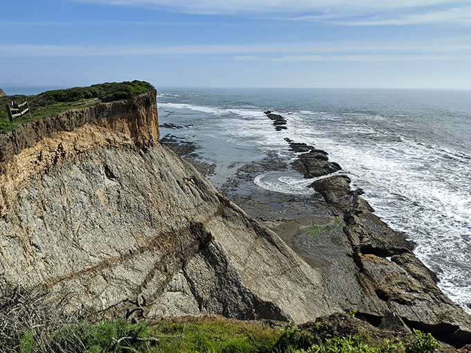 At Agate Beach County Park, dramatic cliffs meet restless ocean in a geological showdown that's been running for millions of years.